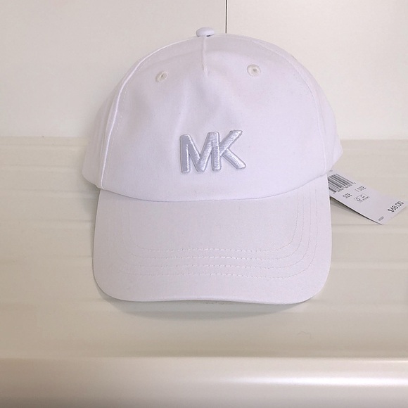 MICHAEL Michael Kors | Accessories | Nwt White Michael Kors Baseball ...